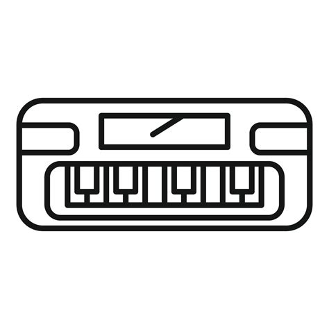 Outline Illustration Of A Piano Keyboard 46039518 Vector Art At Vecteezy