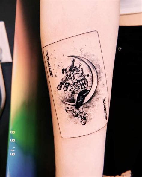 Joker Card Tattoo Joker Deck Of Cards Tattoo Joker Playing Card