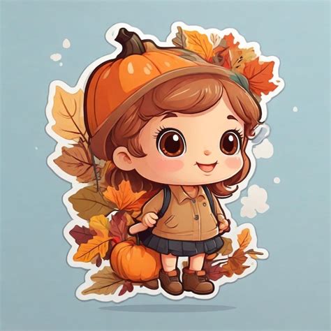 Premium Photo Fall Clipart Cartoon Vector Background