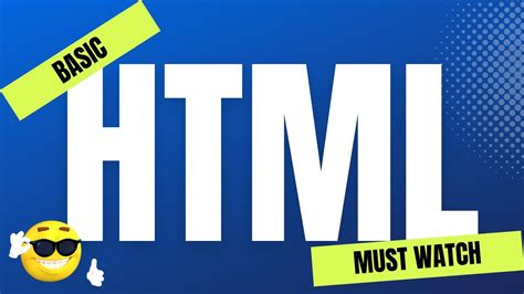 Master Html With An In Depth Video Tutorial Learn Basic Html Web
