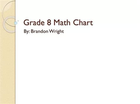 Ppt Grade 8 Math Chart Powerpoint Presentation Free Download Id
