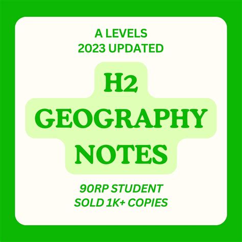 H2 Geography Notes Jc A Levels Geo Geog Humanities Essay Drq Ri Hci