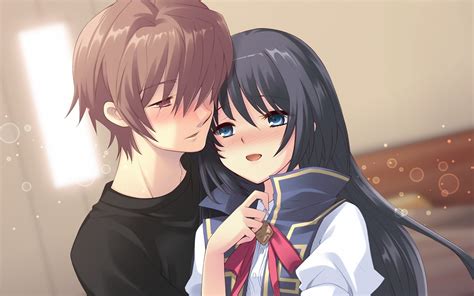 Boy And Girl Hugging Anime