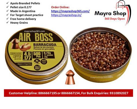 Apollo Pellets 0 177 Caliber At ₹ 700 Box Air Gun Pellet In New Delhi