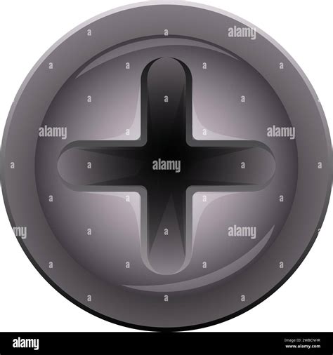 Black Nut Screwbolt Icon Cartoon Vector Nut Anchor Device