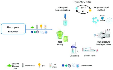 Extraction Methods For Phycocyanin Recovered From Spirulina And Use Of