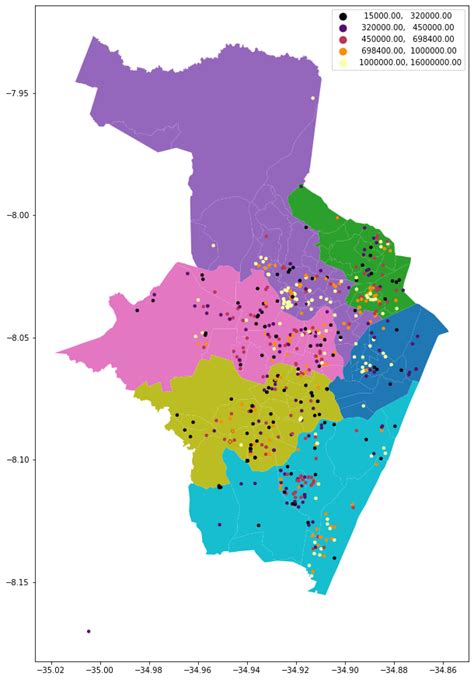 Python Trying Plot Two Geodataframes With Two Legends In The Same