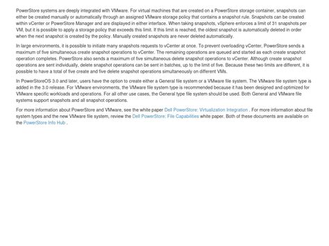 Vmware Dell Powerstore Snapshots And Thin Clones Dell Technologies