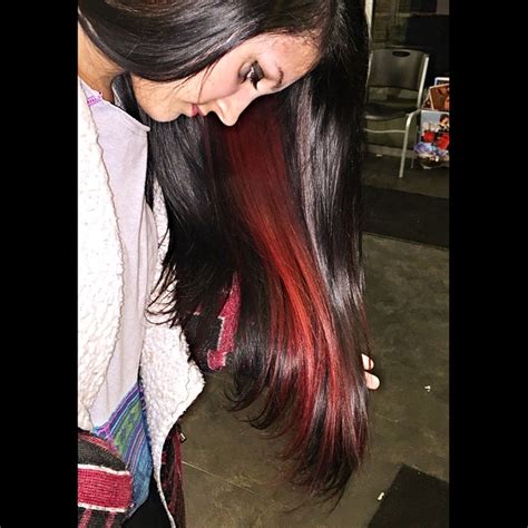 Black Hair With Red Underneath Tumblr
