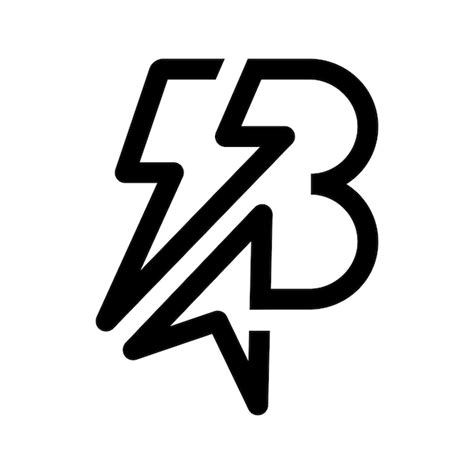 Premium Vector Thunder B Arrow
