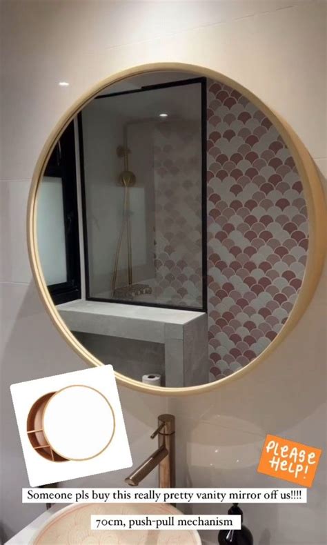 Round Vanity Mirror Furniture And Home Living Home Decor Mirrors On