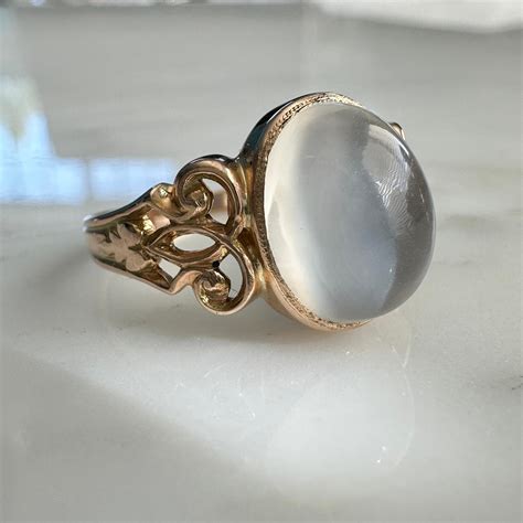 Vintage Cats Eye Moonstone 14k Gold Ring For Sale At 1stdibs