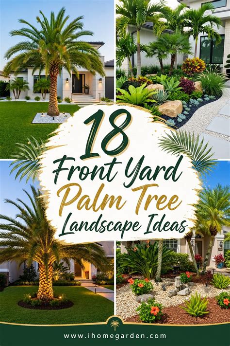 18 Front Yard Palm Tree Landscape Ideas For A Resort Worthy Home
