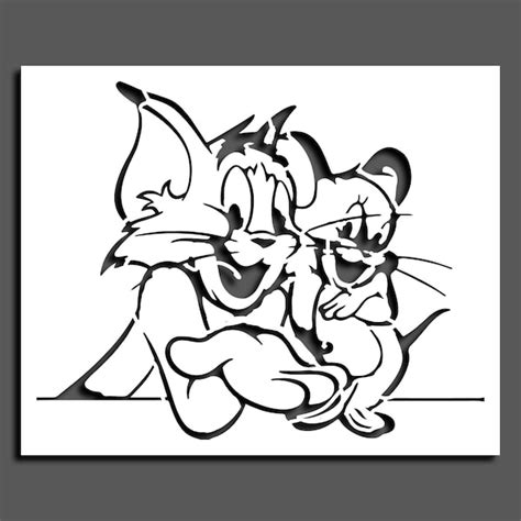 Tom Jerry Stencil Etsy Ireland