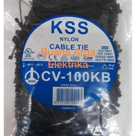Jual Kss Kabel Ties Cable Ties Kss Cv 100k X 25mm Shopee Indonesia