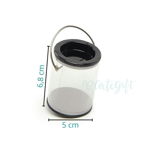 Mini Balde Acetato Preto