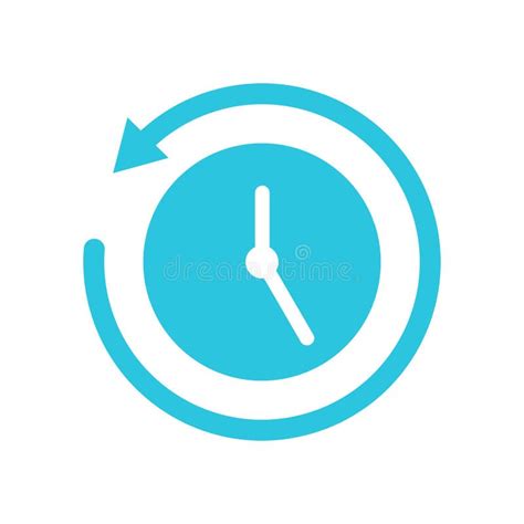 Time Reverse Icon Isolated On White Background Stock Illustration Illustration Of Sign