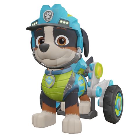 Paw Patrolblender Renderdino Rex By Unknowndata Br On Deviantart