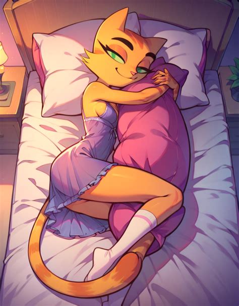 Rule 34 1girls Ai Generated Anthro Bed Bedding Bedroom Eyes Big Eyes