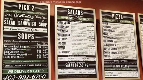 Online Menu Of Picklemans Gourmet Cafe Restaurant Omaha Nebraska