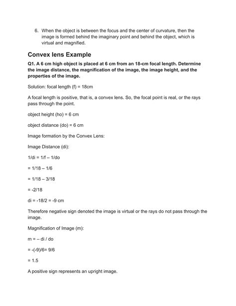 Convex Lens A Complete Overview Pdf Eye And Vision Conditions