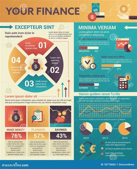 Your Finance Poster Brochure Cover Template Vector Illustration 78770682