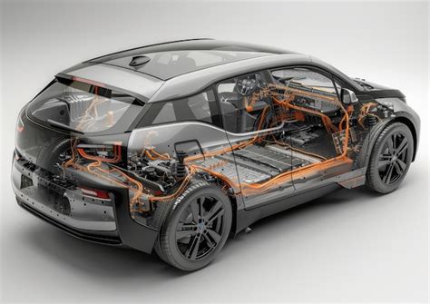 Exploded View Of An Electric Vehicle Showcasing Internal Components And