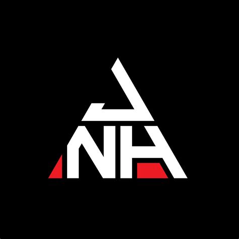 Jnh Diseño De Logotipo De Letra Triangular Con Forma De Triángulo Monograma De Diseño Del