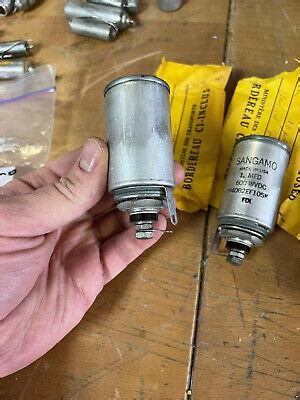 3 Vintage Nos 1950s 60s Sangamo 1mfd 1uf 600v Tube Amp Can Capacitors