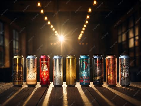 Premium Ai Image Packaging Photoshoot Of A Collection Of Craft Beer