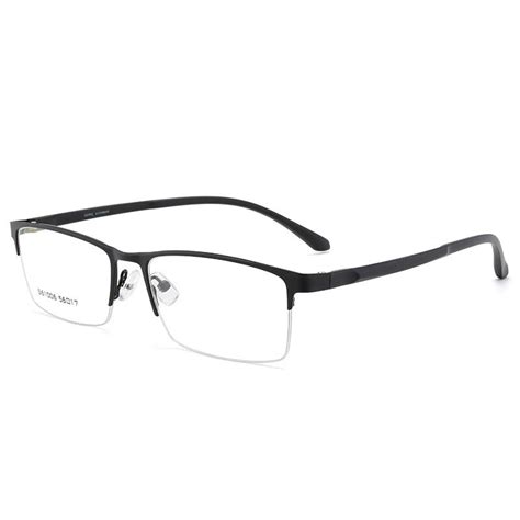 Alloy Frame Glasses Half Rim Eye Glasses Men Style Grandado