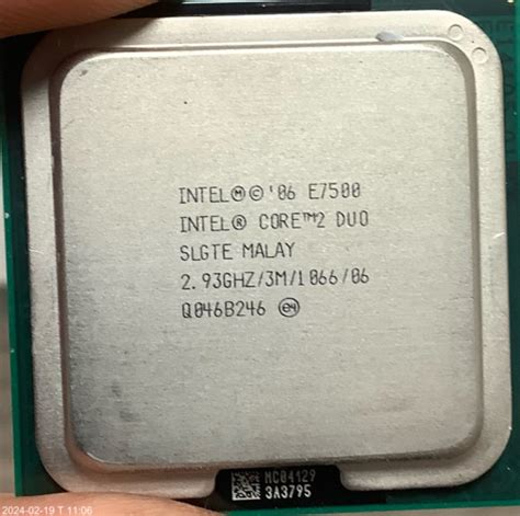 Intel 06 E7500 Core 2 Duo 293ghz Ebay
