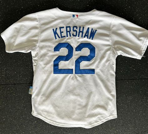 Clayton Kershaw 22 La Dodgers Mlb Majestic Coolbase Jersey Women M