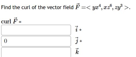 Solved Find The Curl Of The Vector Field F Curl F Chegg