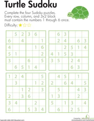 3rd Grade Puzzles And Sudoku Worksheets And Free Printables