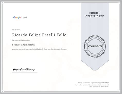 Feature Engineering Certificate PPT