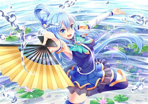 Konosuba Aqua Desktop Wallpapers Wallpaper Cave