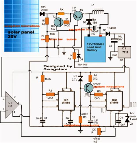 How To Make A Solar Panel Optimizer Circuit Homemade Circuit Projects