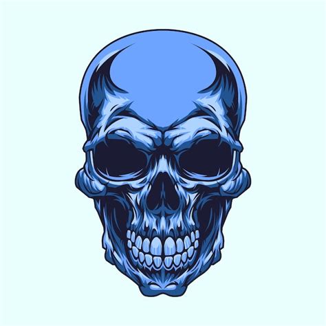 Premium Vector Skull Head Vector Illustration