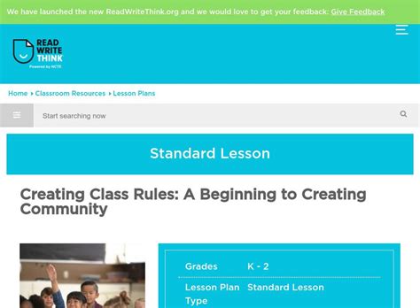 Read Write Think Creating Class Rules A Beginning To Creating