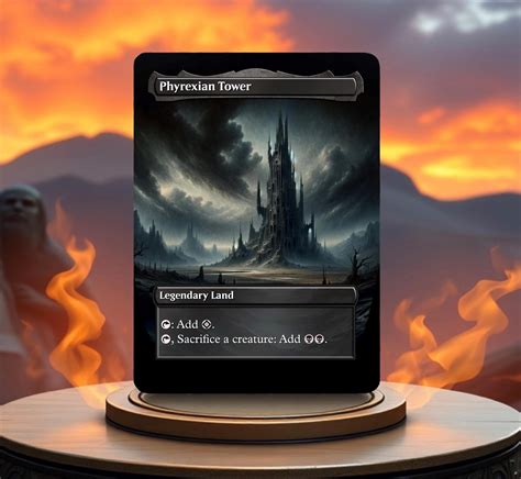 Phyrexian Tower Custom Made Game Card Proxy Etsy