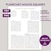 Planetary Magick Squares Numerology Astrology Saturn Jupiter Mars