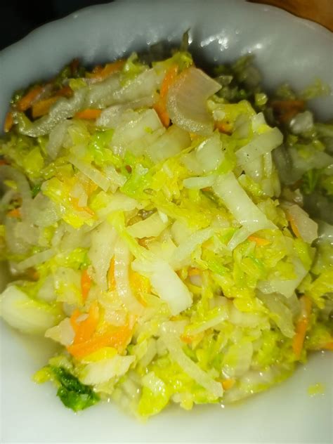 Todays Lunch Penang Mamak Style Shark Curry With Chinese Cabbage Mixed