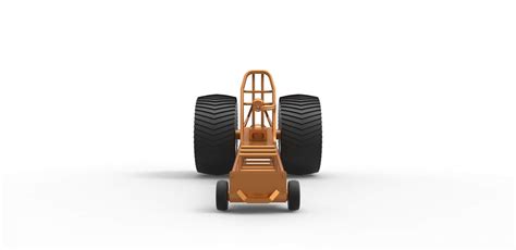 Pulling Tractor Chassis 125 3d Model By Techitemsrock