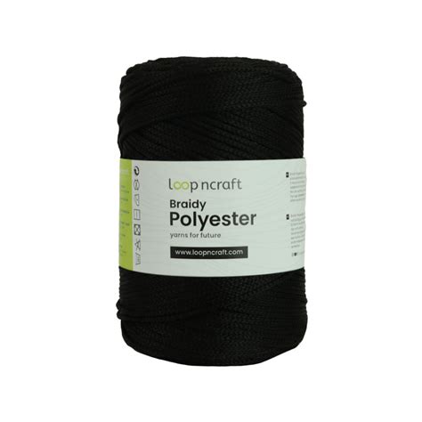 Braidy Polyester 2mm 250g Black