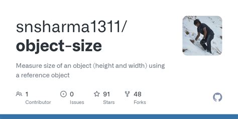GitHub Snsharma Object Size Measure Size Of An Object Height And Width Using A