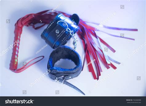 Bondage Sadomasochism Sex Games Erotic Handcuffs 스톡 사진 702468988