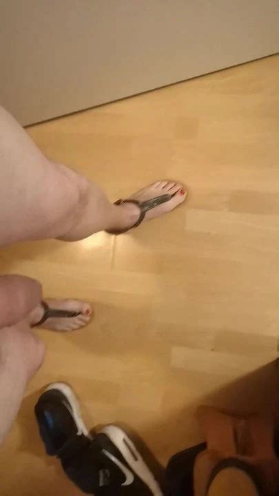 With Toe Separator Sandals Naked In The Staircase Gay Man Porn Xhamster