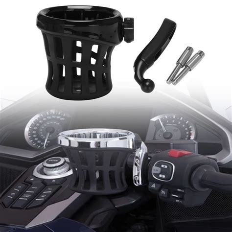 Motorcycle Rear Passenger Drink Cup Holder Mesh Basket Cup Holder For