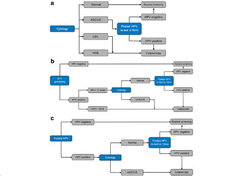 A The Current Practice Cytology With Pooled Hpv Triage B Comparator 1